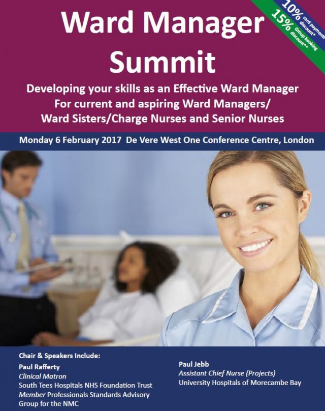“Very, very valuable and informative ” – Ward Manager Summit – David ...